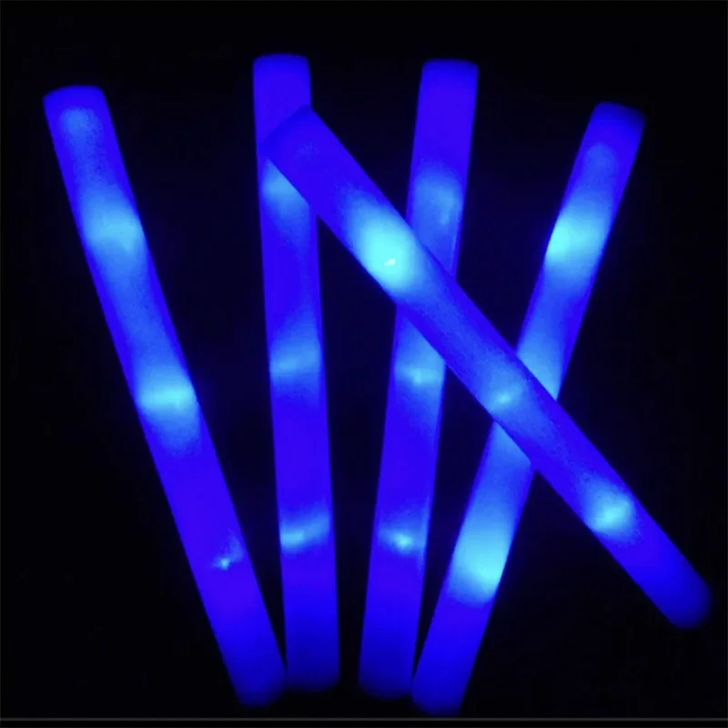 Groß Bunte LED Glow Sticks – RGB LED Leuchten Schaum Stick – Perfekt ...