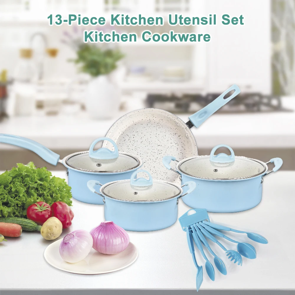 Non-Stick-Pots-And-Pans-Set-13-Piece-Kitchen-Utensil-Set-Kitchen ...