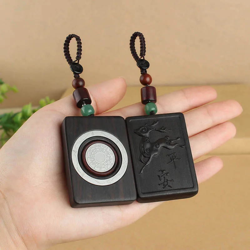 Natural-Sandalwood-Buddhist-Wood-Key-buckle-Chinese-Style-12-Zodiac ...