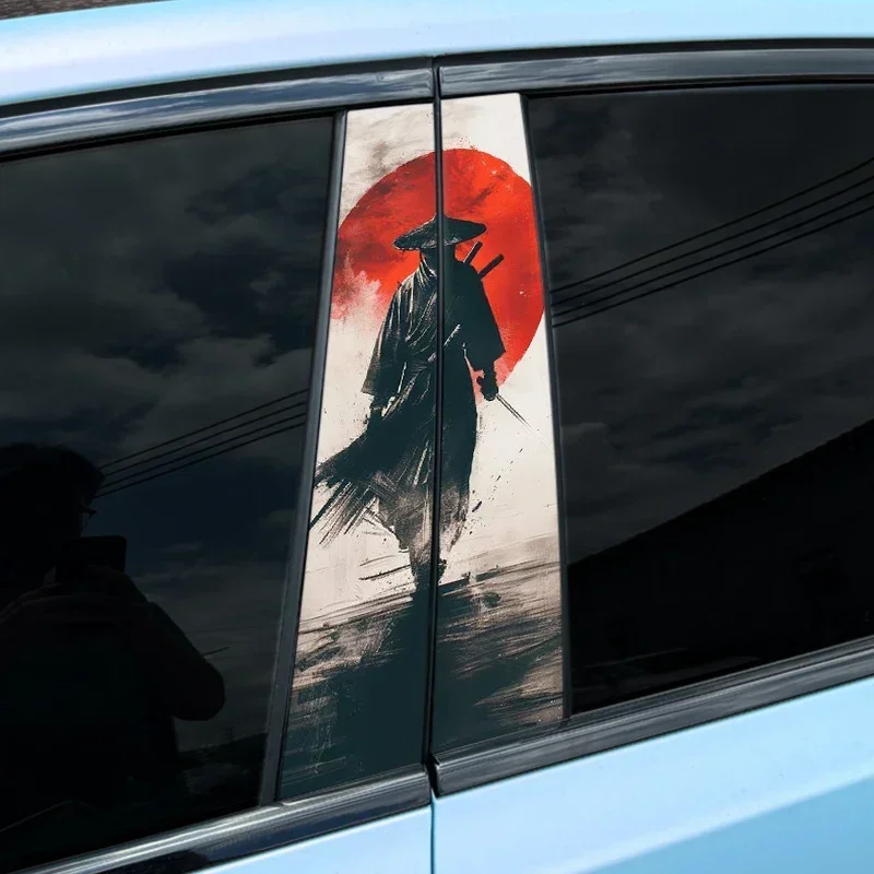 JDM-Samurai-l-horloge-Car-Stickers-Auto-B-Pillar-Waterproof-Center ...