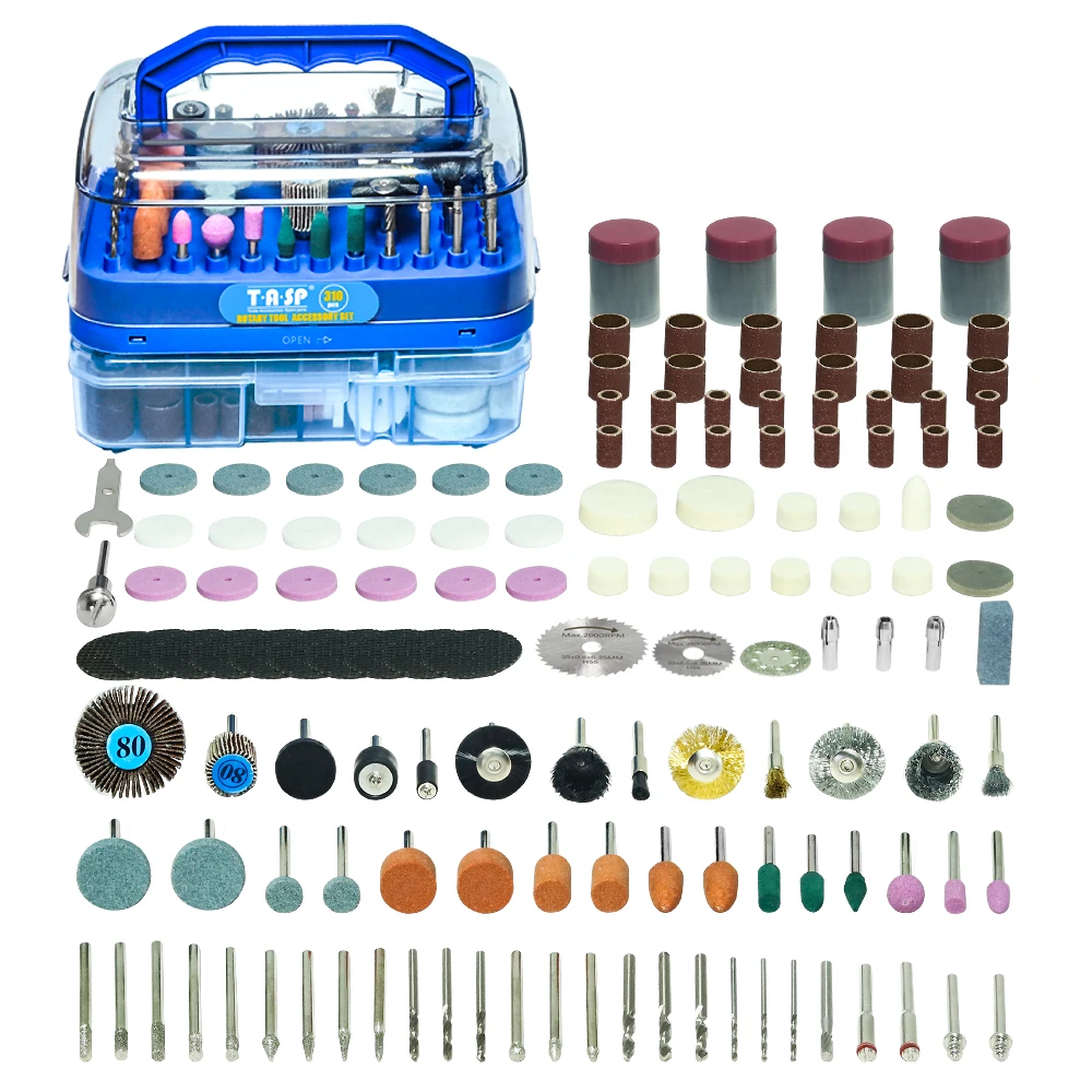 310-Buah-Kit-Aksesori-Bor-Mini-Aksesori-Alat-Putar-Abrasif-Set-Cakram ...