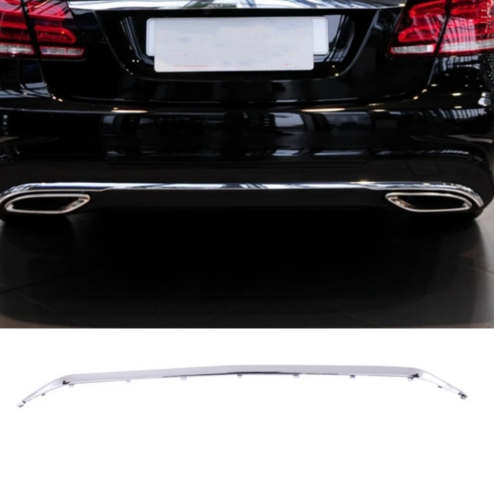 Hinterer-Sto-f-nger-Chrom-Zierleiste-f-r-Mercedes-Benz-E-Klasse-W212 ...