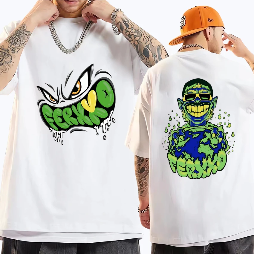 Feid-Ferxxo-Album-SIXDO-Camiseta-de-manga-corta-con-estampado-de-doble ...