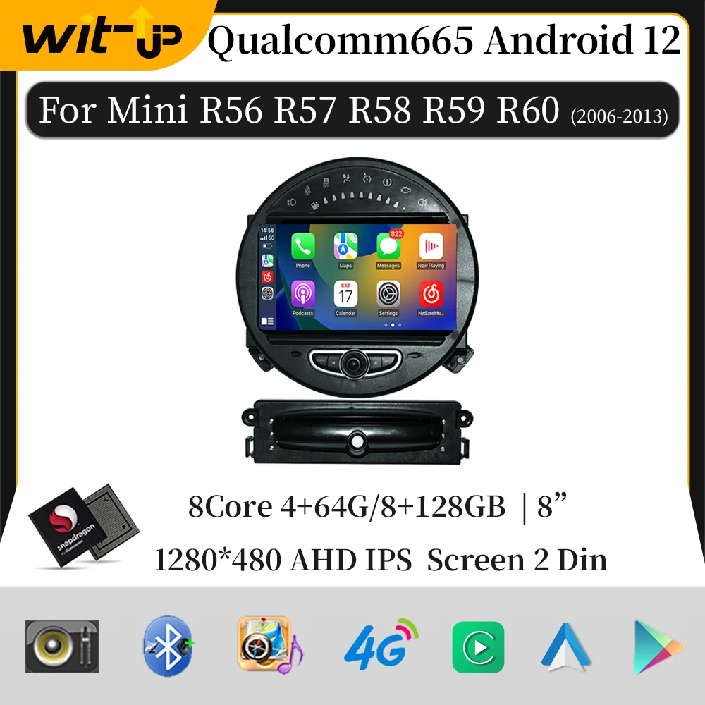 Wit-Up for for Mini Copper R56 R57 R58 R59 R60 R61 Android 12 Touch ...