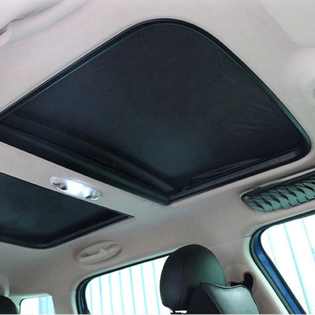2Pcs Car Sunroof Sunshade Foldable Sunroof Shade Sunshade Heat Isolate ...