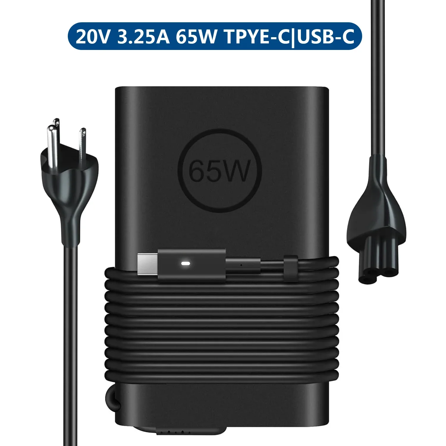 20V-3-25A-65W-Type-C-USB-C-Laptop-Ac-Adapter-Charger-For-Dell-Latitude ...