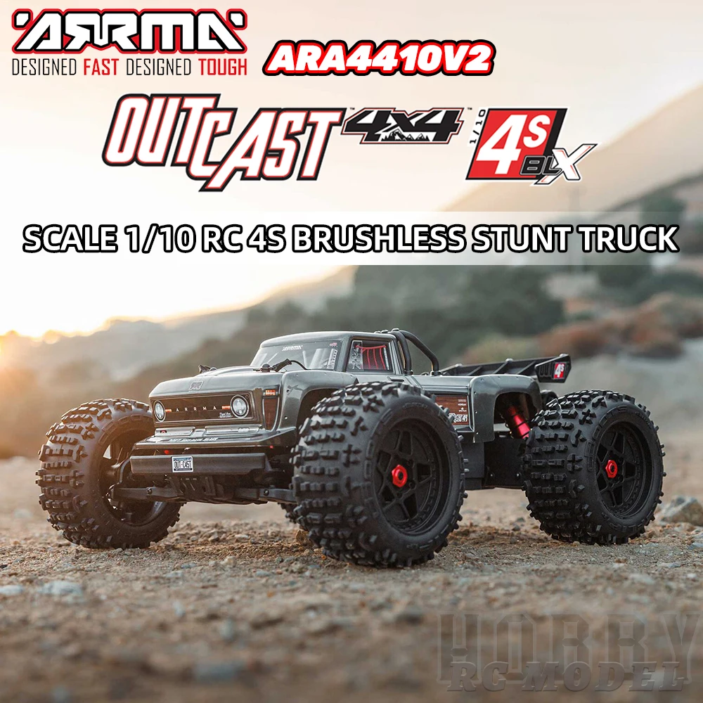 ARRMA-1-10-OUTCAST-V2-ARA4410V2-4S-Brushless-1-10-RC-Electric-Remote ...