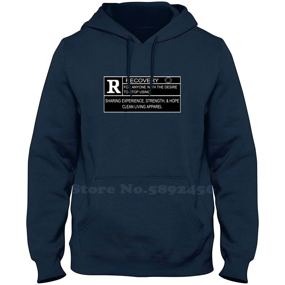 Rated R For Recovery Narcotics Anonymous Gifts Na Aa Fashion Hoodies ...