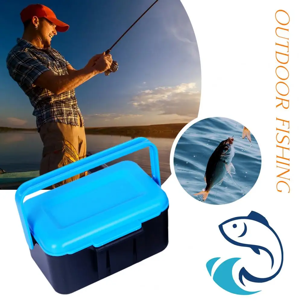 Worm-Box-Double-layer-Portable-Live-Bait-Box-with-Handle-for-Fishing ...