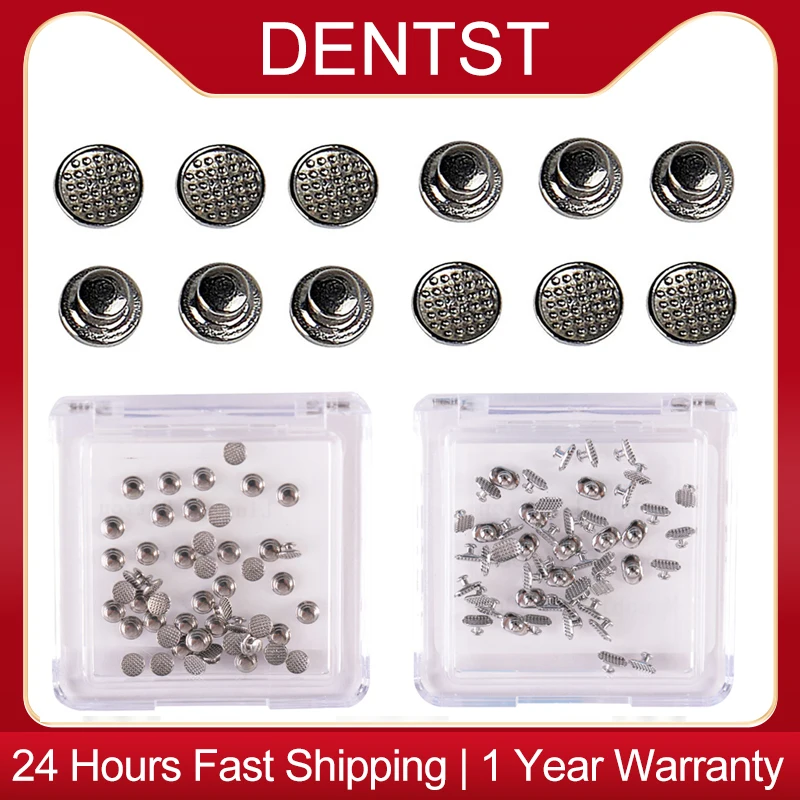 Dental Orthodontic Metal Lingual Buttons Bondable Mesh Base Composite ...