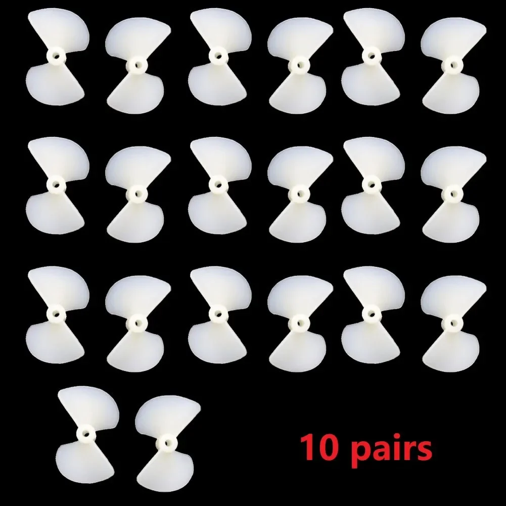 10 Pairs 2-Blade Propeller 2mm Shaft 26mm Prop For DIY Toy Boat Marine ...
