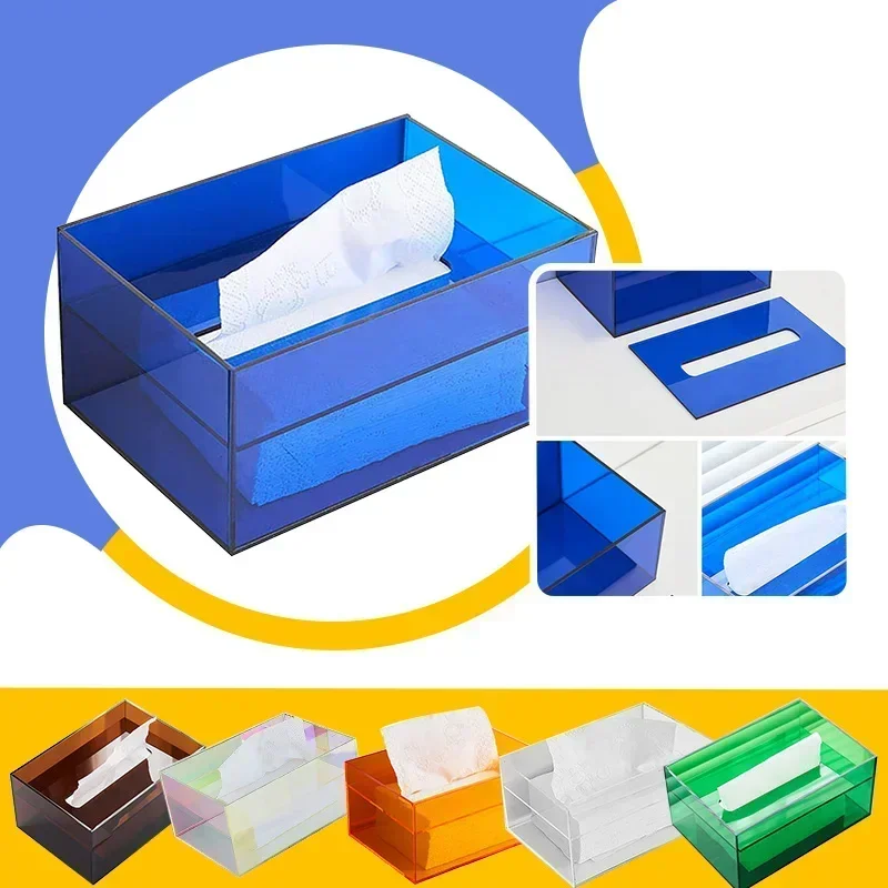 INS Acrylic Tissue Box Holder Napkin Dispenser Wipe Case Kitchen ...