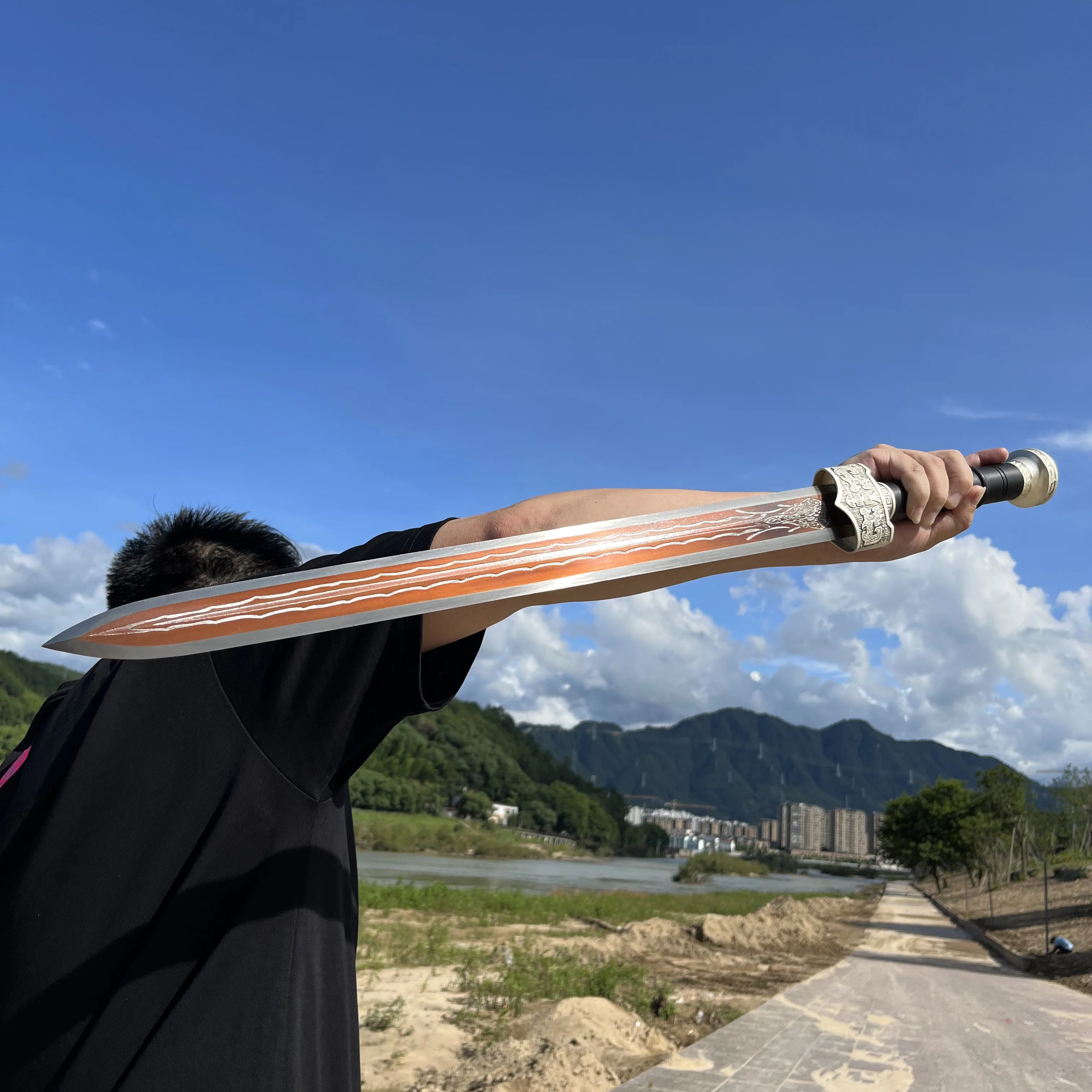 83cm-Medieval-film-television-Combat-readiness-Sword-Metal-True-Sword ...