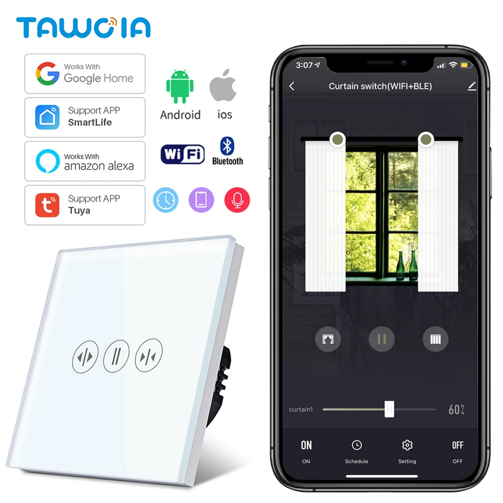 Tawoia-Wifi-Curtain-Touch-Switch-EU-Standard-Glass-Smart-Motorized ...