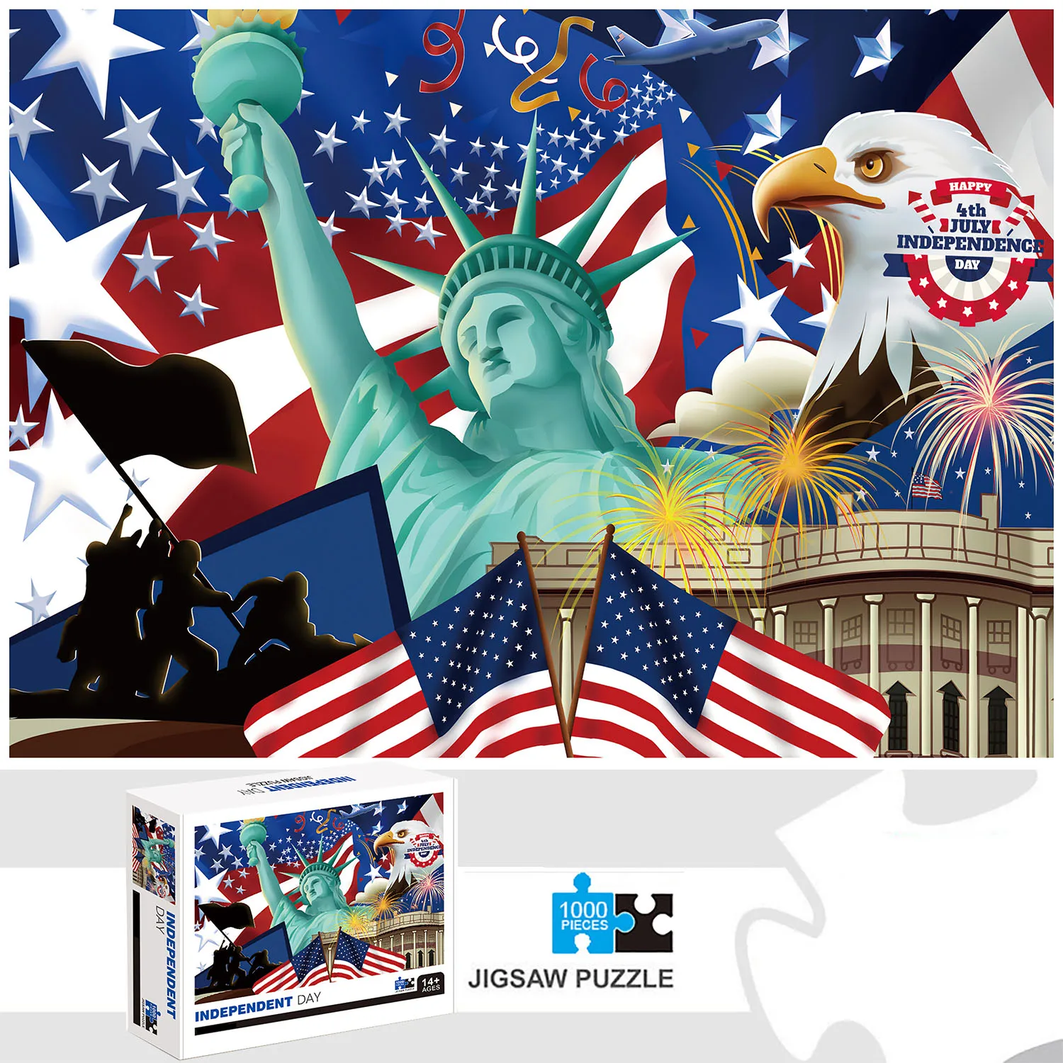 1000-Pieces-Independent-Day-Jigsaw-Puzzle-Home-Decor-Adults-Puzzle ...