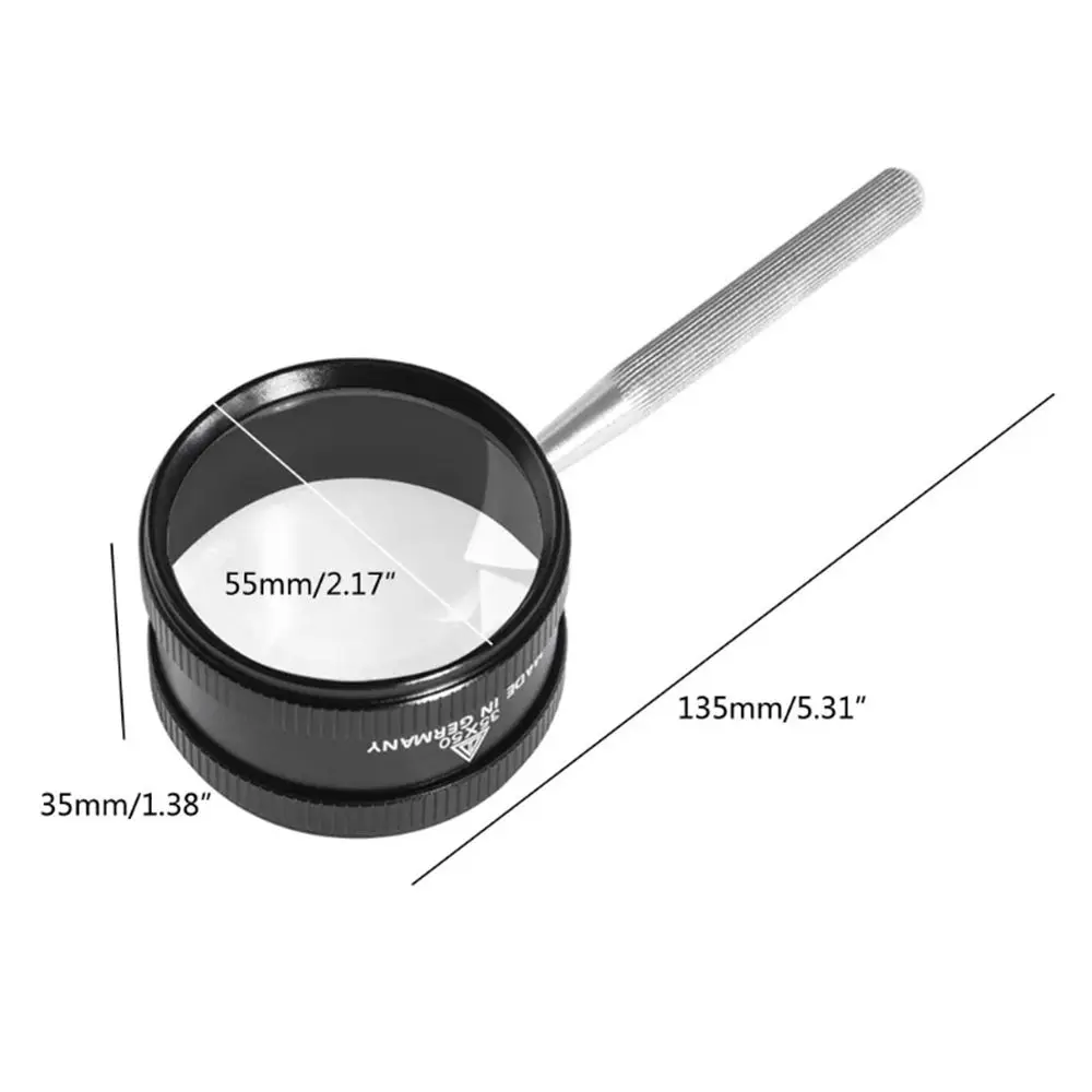 B-90mm - Loupe Portative 35x En Métal, Haute Clarté De Lecture, Loupe De Bijouterie Portable ...