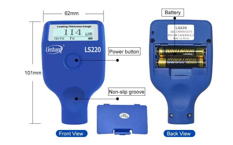 Linshang LS220 Automotive Paint Thickness Gauge