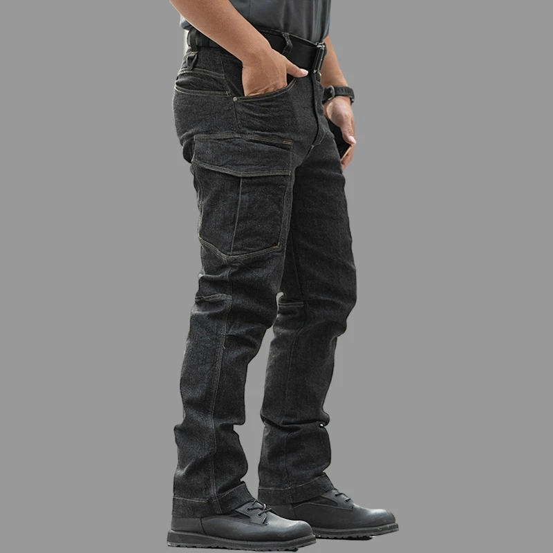 Mens Combat Jeans Trousers | Jeans Men Casual Combat | Tactical Jeans ...