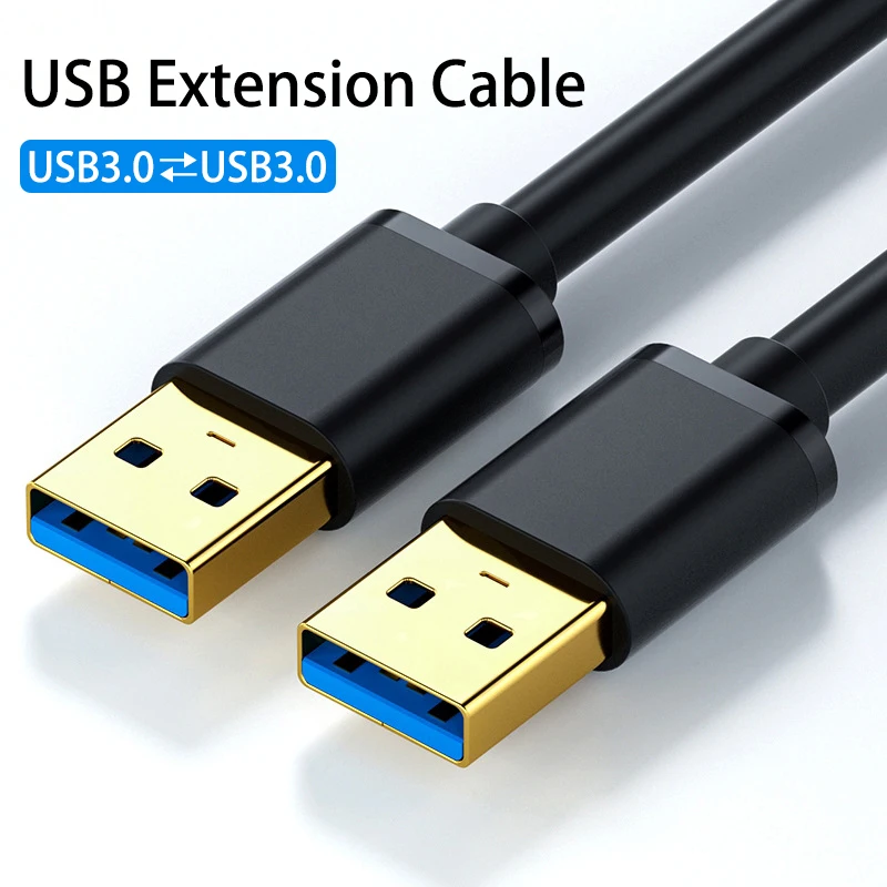 Usb To Usb Extension Cable Type A Male To Male Usb 3.0 2.0 Extender For Radiator Hard Disk Tv ...