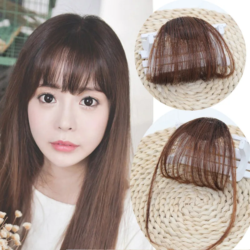 Fake-Air-Bangs-Hair-Styling-Tools-Hair-Clip-In-Extension-Synthetic-Hair ...