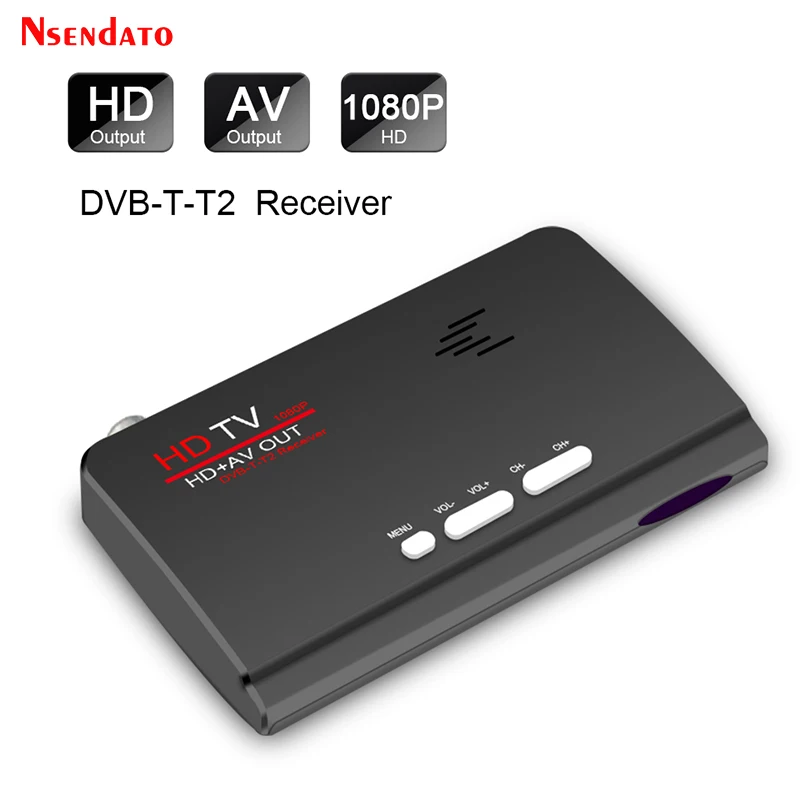 1080p Full Hd Dvb-t2 Dvb-t Usb Hd Tv Receiver Digital Terrestrial Hd/av ...