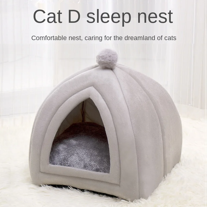 Universal-respir-vel-Cat-Nest-colch-o-de-pel-cia-quente-Pet-Bed-quatro ...
