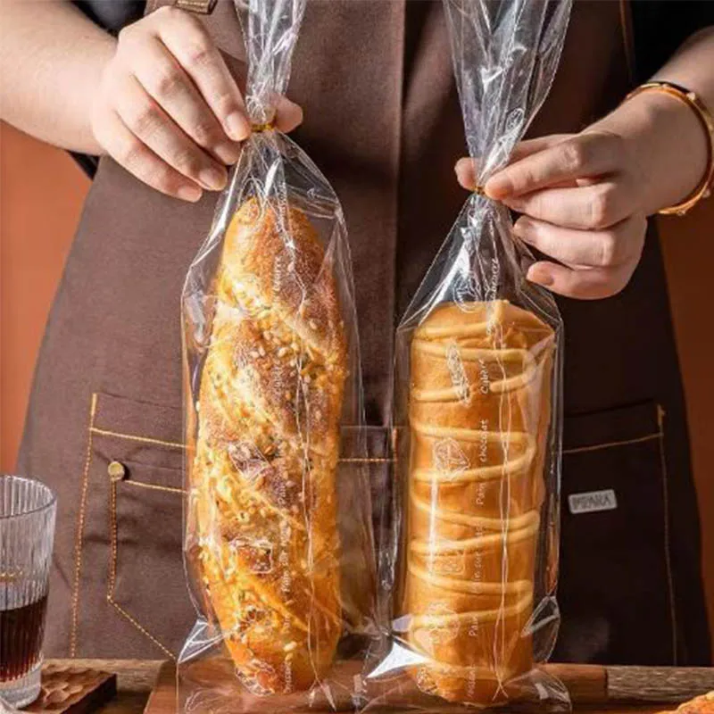 100Pcs-Long-Bread-Packaging-Bag-Clear-Plastic-Bags-For-French-Baguette ...