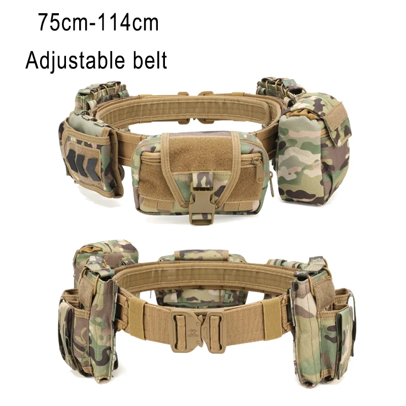 6-in-1-Tactical-Waist-Bag-Tactical-Belt-with-Pouches-Hunting-Equipment ...