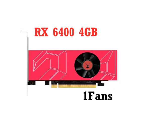 Placa gráfica de vídeo para jogos, 4G, 64Bit, 6 Pin Power Connector ...