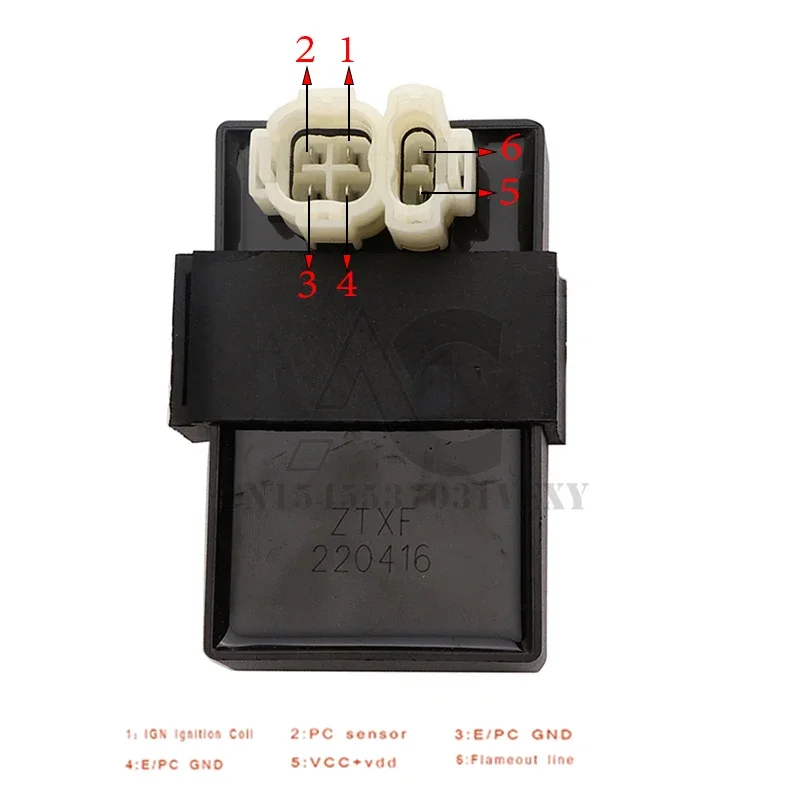 6 Pin AC DC Ignition CDI Box for Gy6 125cc 150cc 200cc 250cc ATV Quad ...