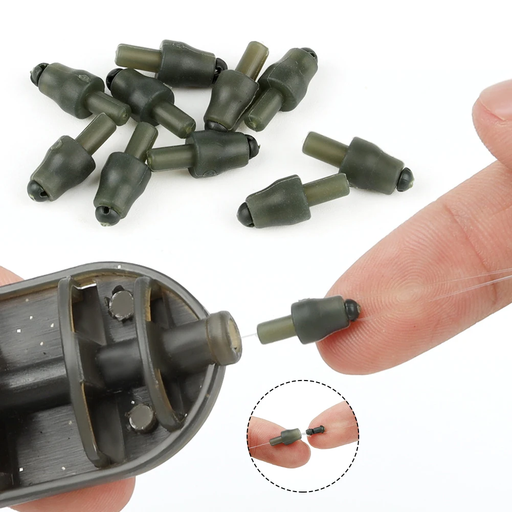 10Pcs Carp Fishing Method Feeder Connector Inline Quick Change Bead ...