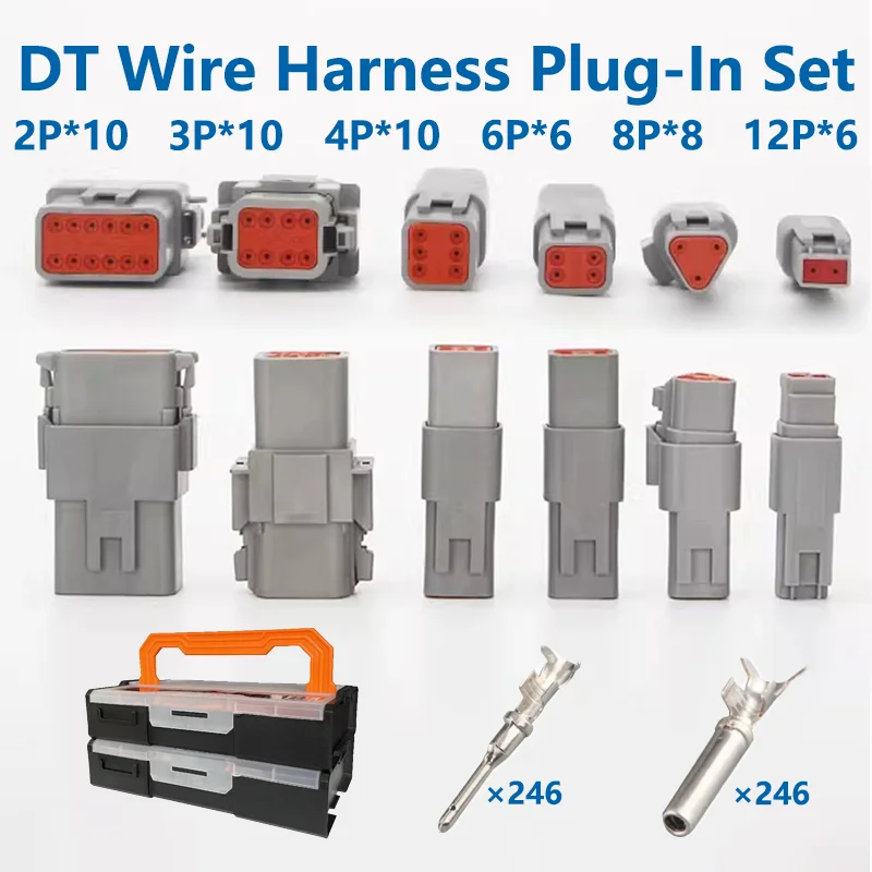 Deutsch-DT-Tipo-Auto-Kit-de-Conector-Imperme-vel-Plugue-Automotivo-DT04 ...