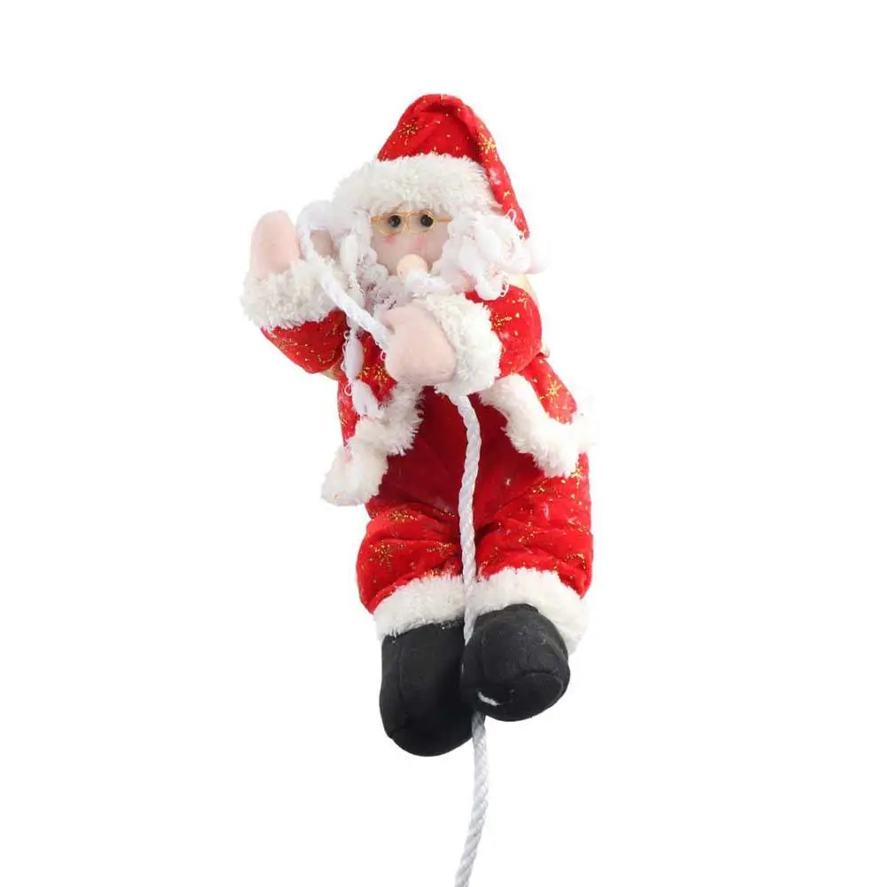 Merry Christmas Hanging Santa Claus Climbing Rope Doll Pendant ...