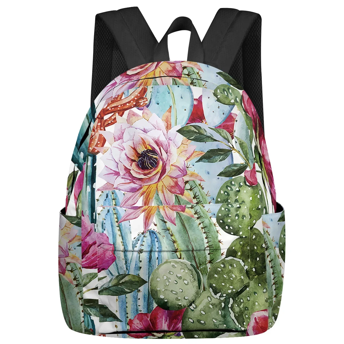 Plant-Cactus-Flower-Art-Feminina-Backpacks-Teenagers-Student-School-Bags-Laptop-Custom-Backpack ...