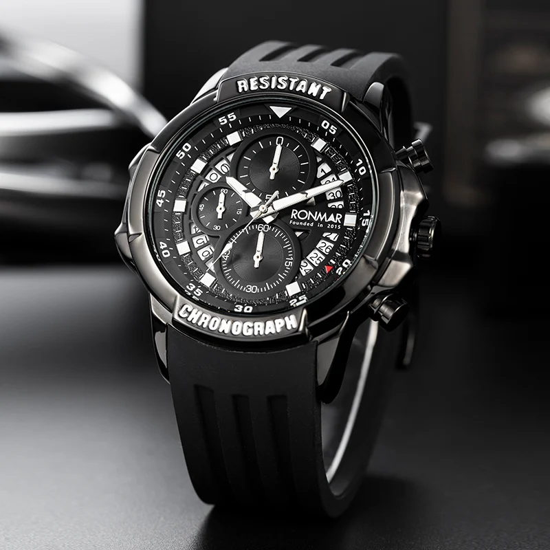 RONMAR-Men-s-Quartz-Wrist-Watch-Multifunctional-Chronograph-Watches ...
