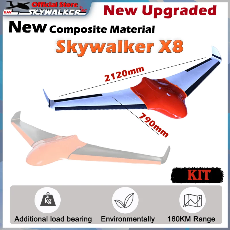 Skywalker-X8-New-Upgraded-2122mm-RC-Plane-KIT-Empty-Frame-FPV-Flying ...