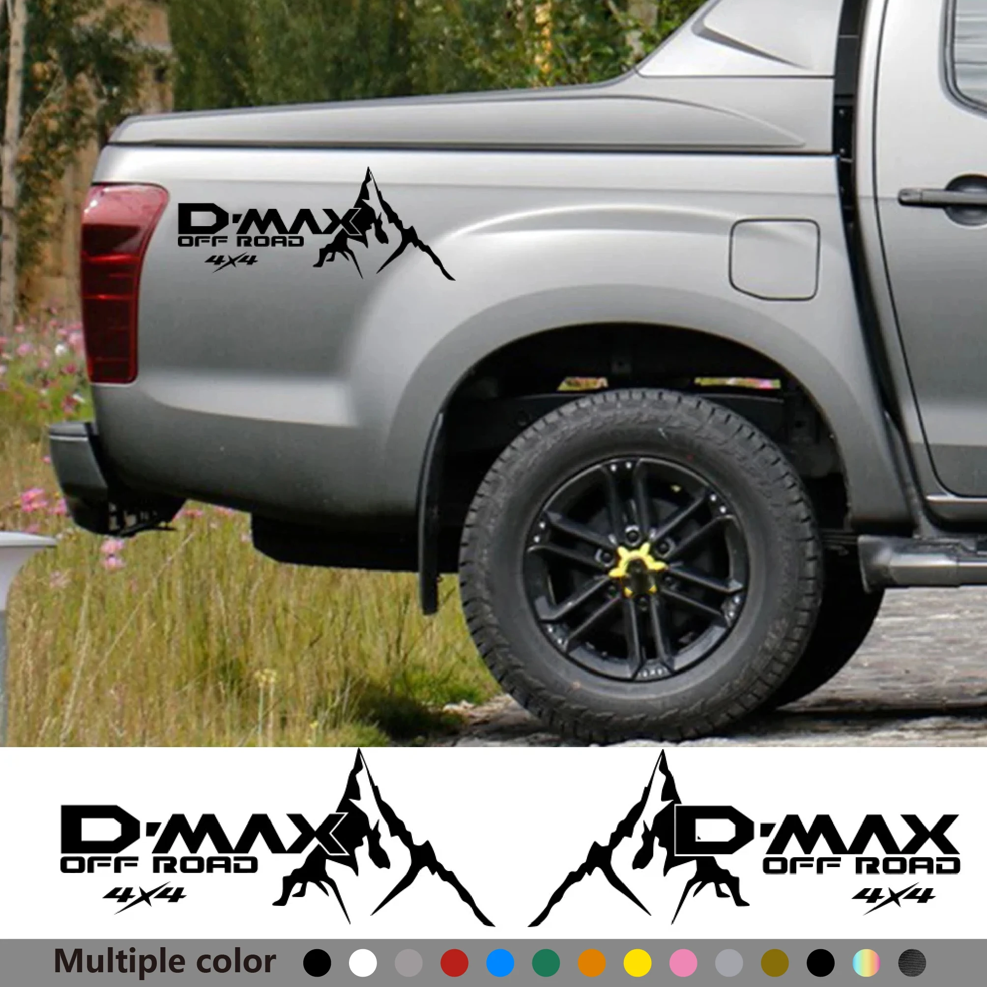 Pickup-Stickers-Car-Rear-Trunk-Side-Decals-For-Isuzu-Dmax-Truck ...