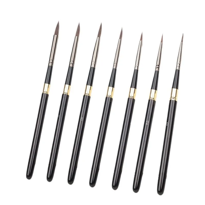 Mini-Metal-Travel-Brush-Set-7-pcs-Watercolor-Brush-Portable-Pocket ...
