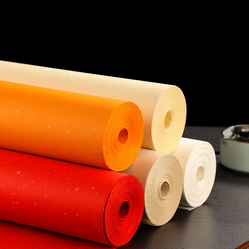 Xuan-Paper-Roll-34cmX20-m-with-Golden-Point-Chunlian-Duilian-Rice-Paper ...