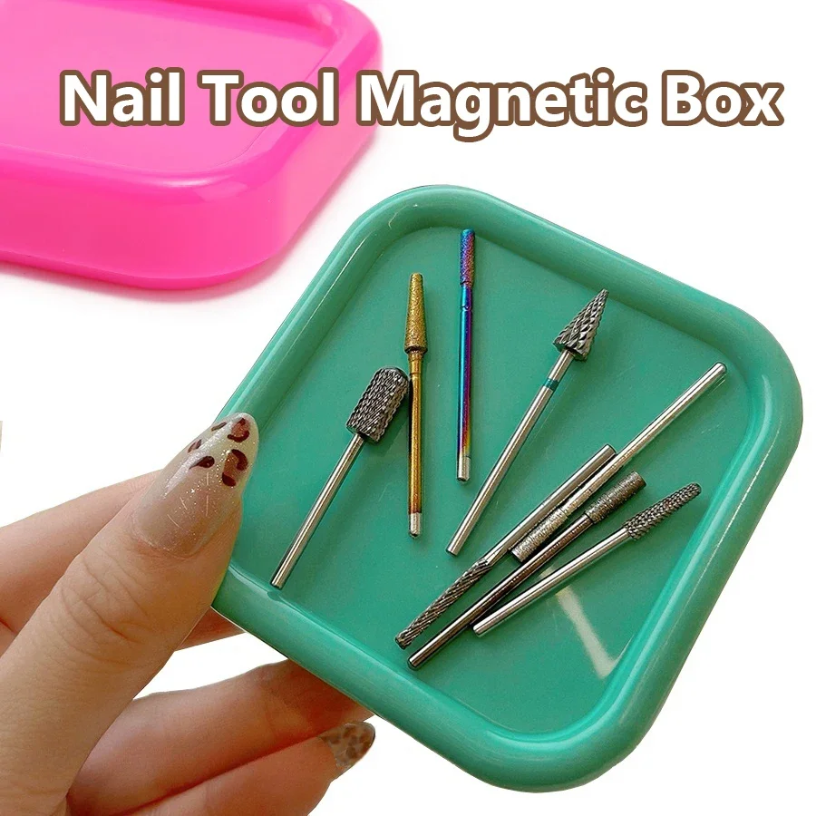 Magnetic Nail Tool Organizer, Storage Tray for Nail Grinding Heads, Cat ...