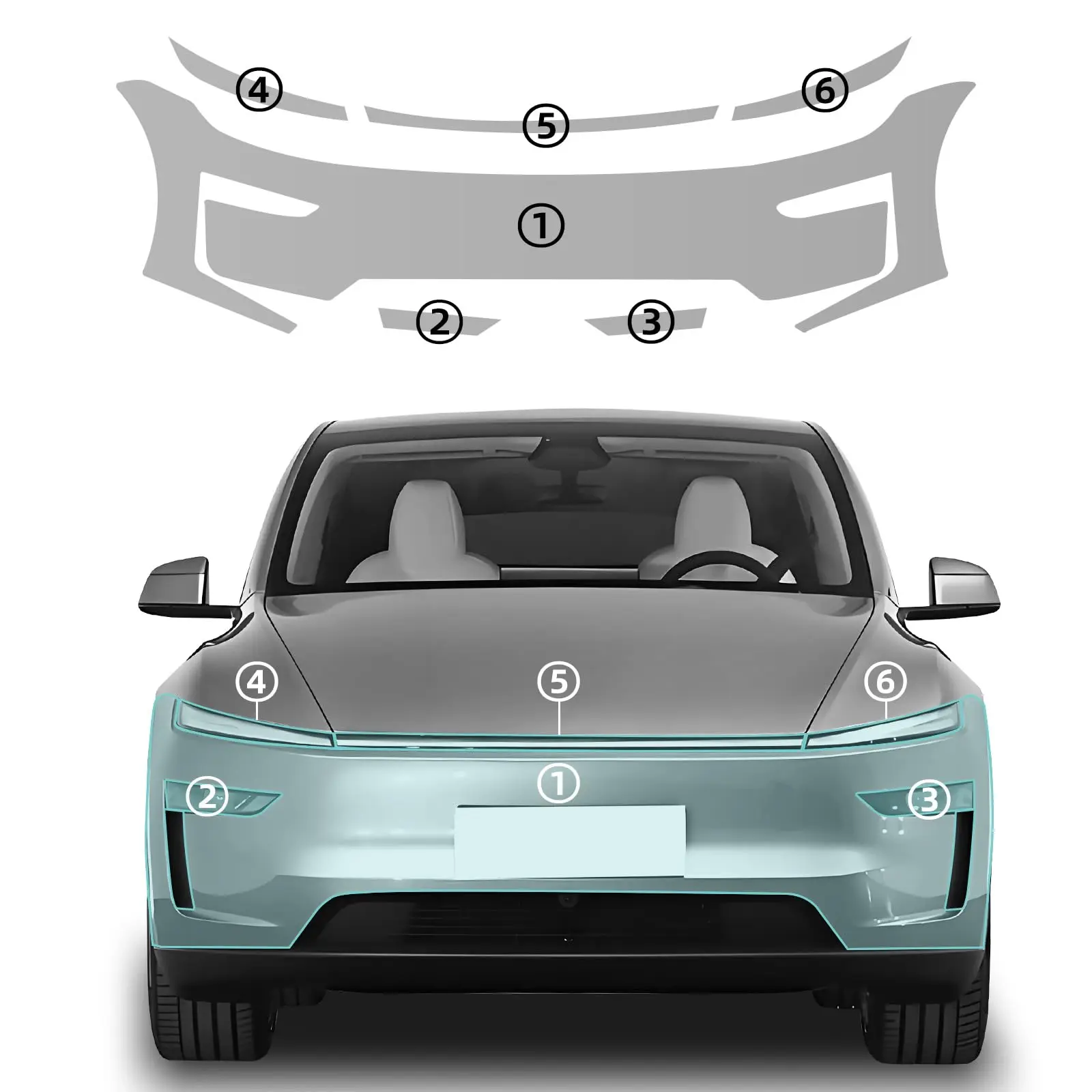 For 2025 2026 Tesla Model Y Juniper TPU PPF Paint Protective Film ...