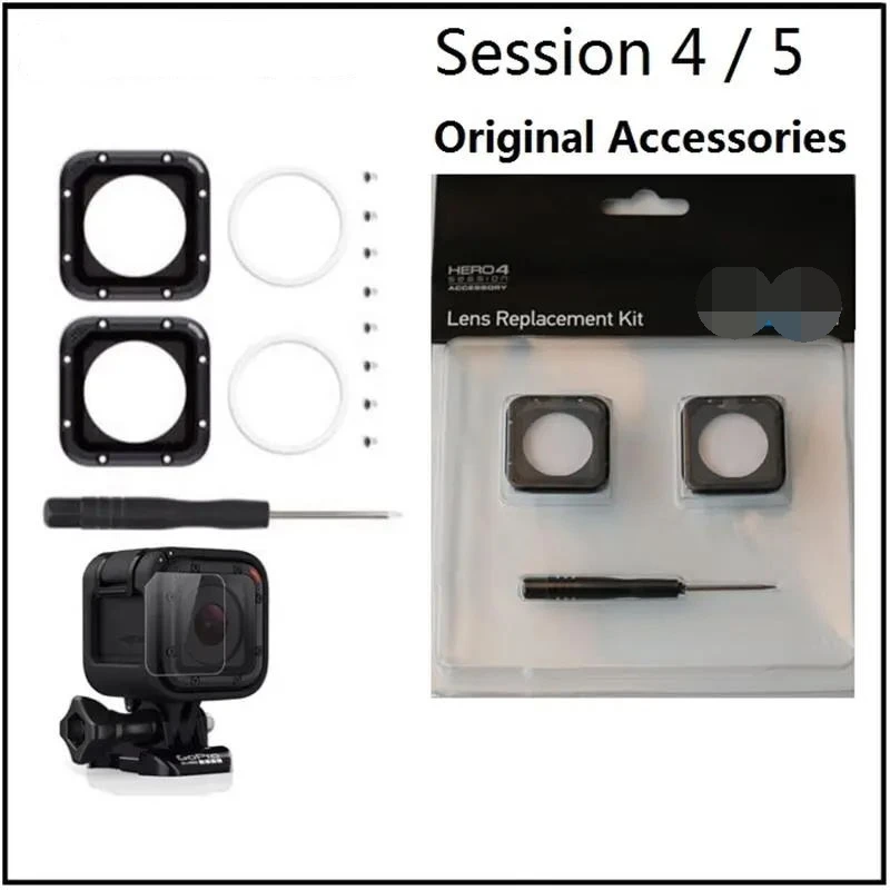 For-Gopro-100-Original-Lens-Protetive-Frame-UV-Glass-Lens-Cover-Cap-And ...