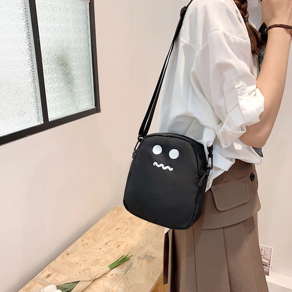 Funny Crossbody Bags Women Nylon Cute Ghost Shoulder Handbags Cartoon ...