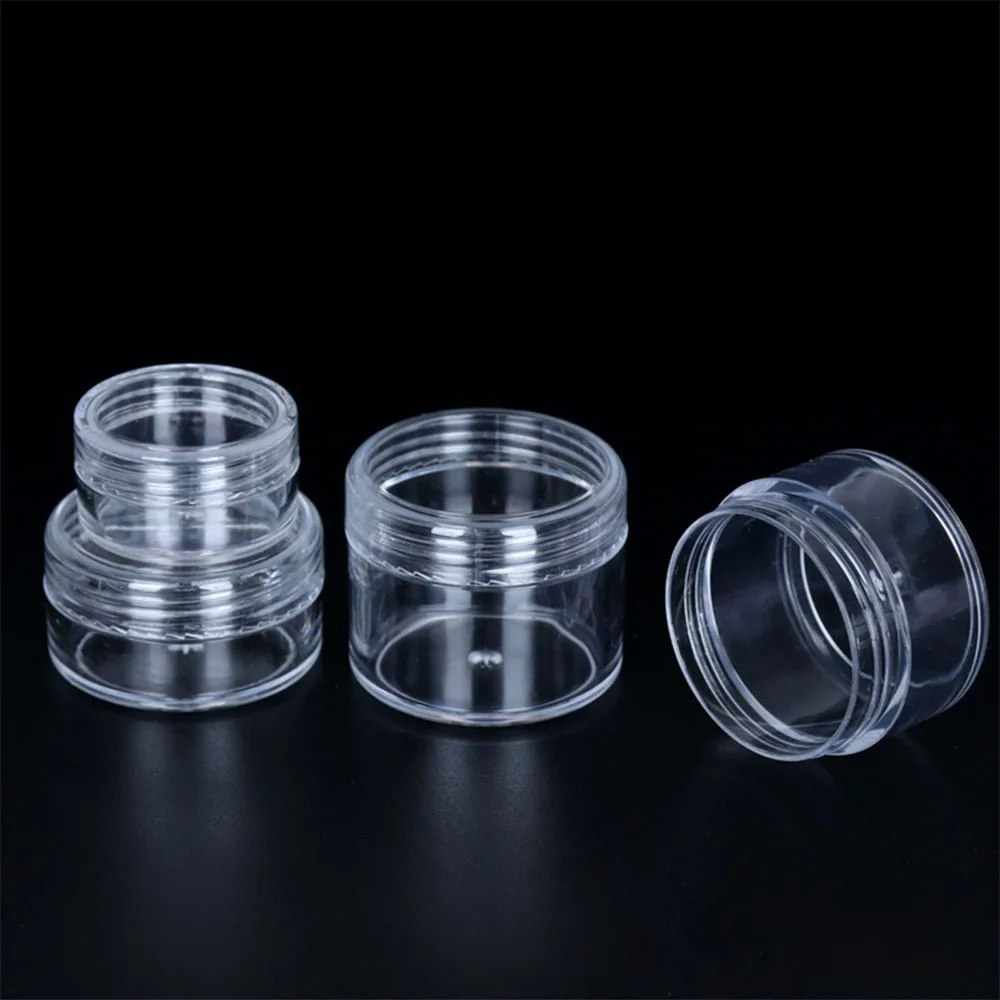 3g 5g 10g 15g 20g 30g Cosmetic Cream Jar Empty Clear Eyeshadow Nail ...