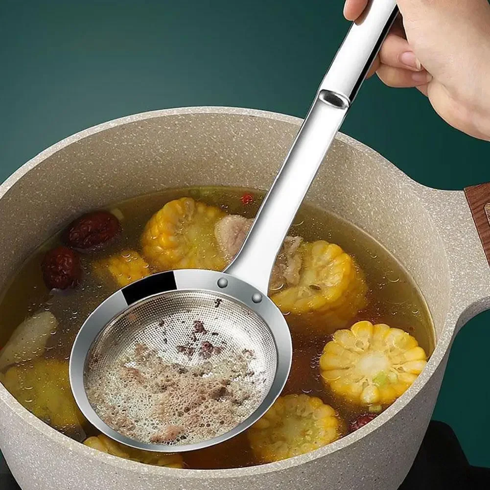 Стальной ковшик для снятия жира Soup Filter Scoop | AliExpress