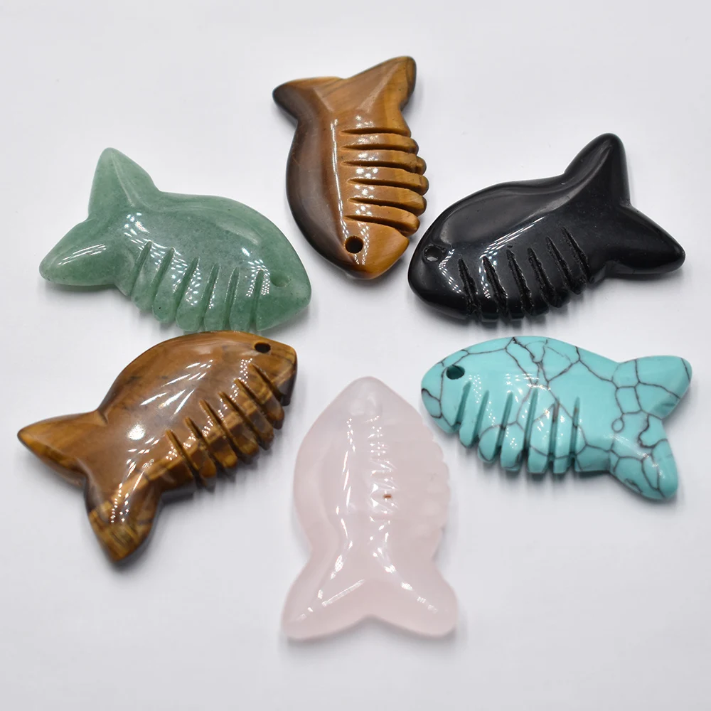 Wholesale 6pcs/lot natural tiger eye stone obsidian rose quartz semi ...