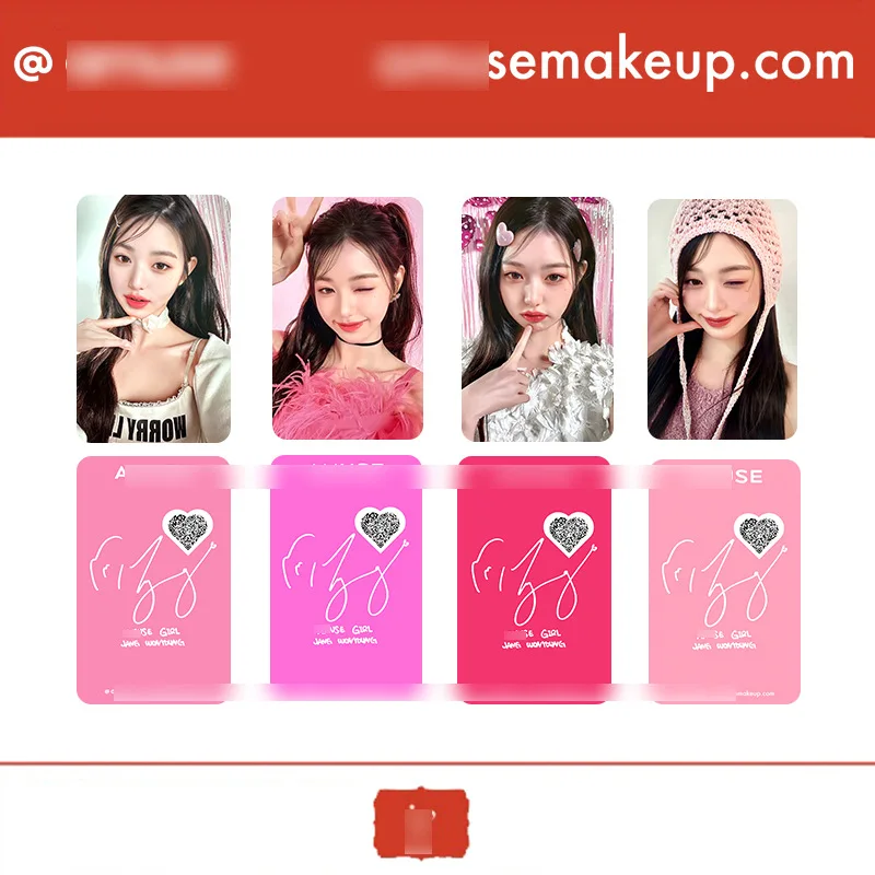 4Pcs-Set-KPOP-IVE-AMUSE-Wonyoung-Personal-LOMO-Cards-Endorsement-Card-Double-Sided-Photocards ...