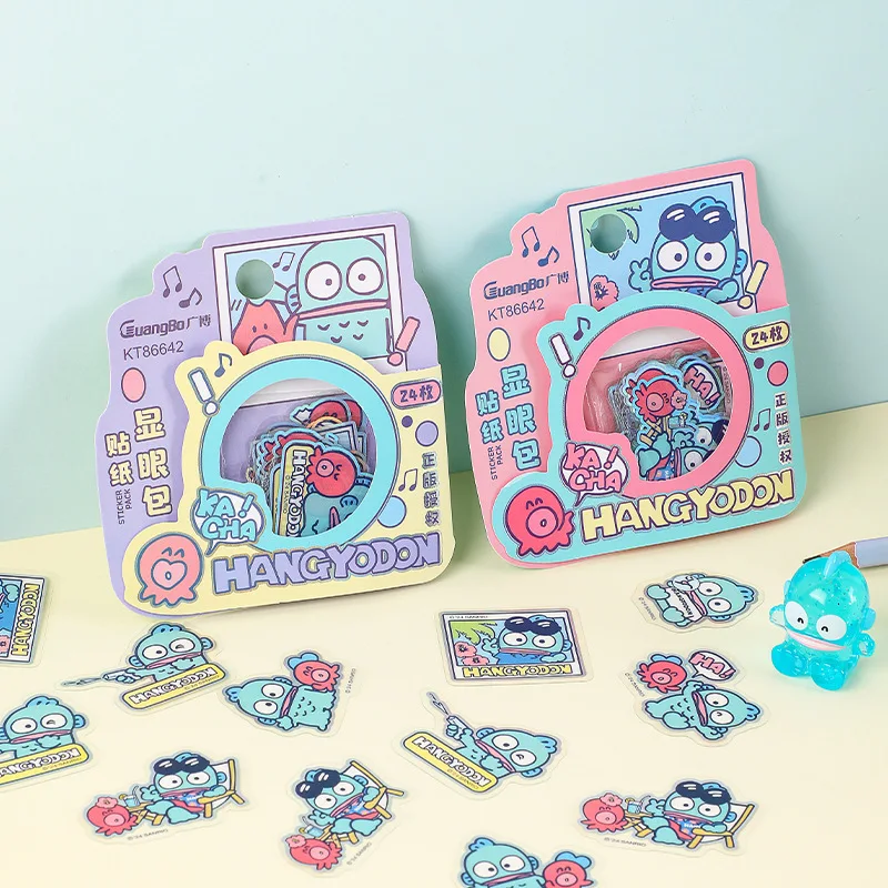 2024-New-Kawaii-Sanrio-Stickers-Cute-Hangyodon-Cartoon-Diy-Ledger ...