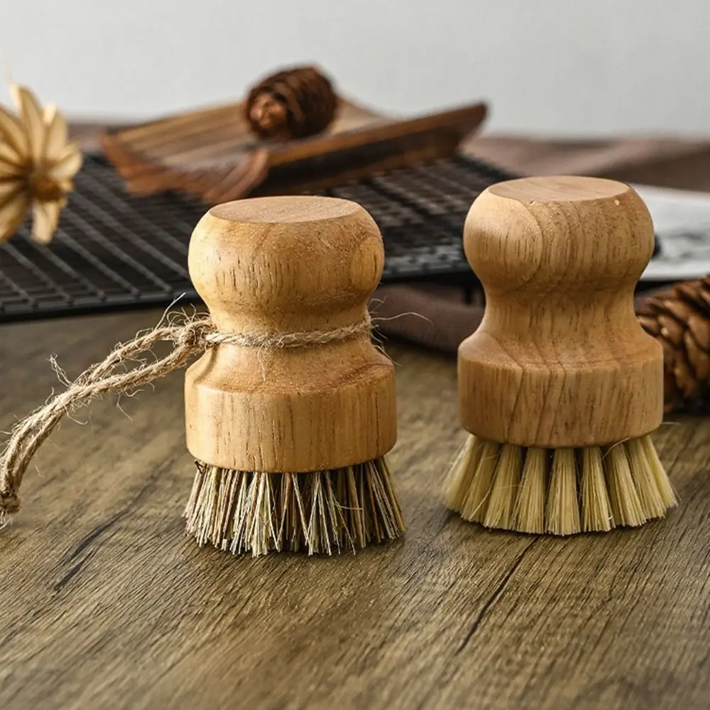 2pcs-set-Wooden-Dish-Brush-with-Natural-Sisal-and-Coconut-Durable ...