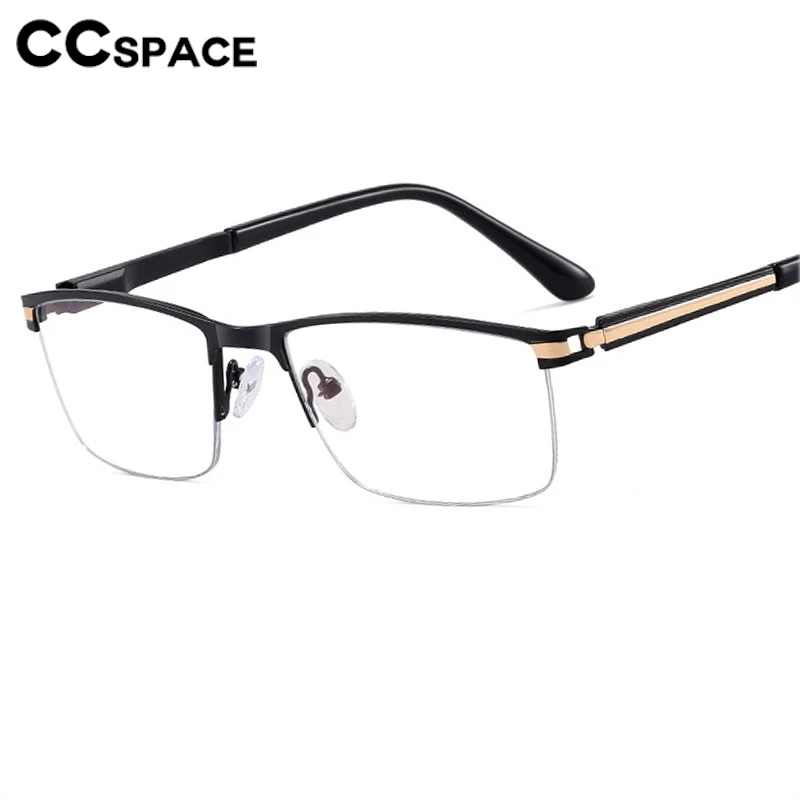 Ultralight-Semi-Rimless-Business-Glasses-Comfortable-Metal-Spring-Hinge ...